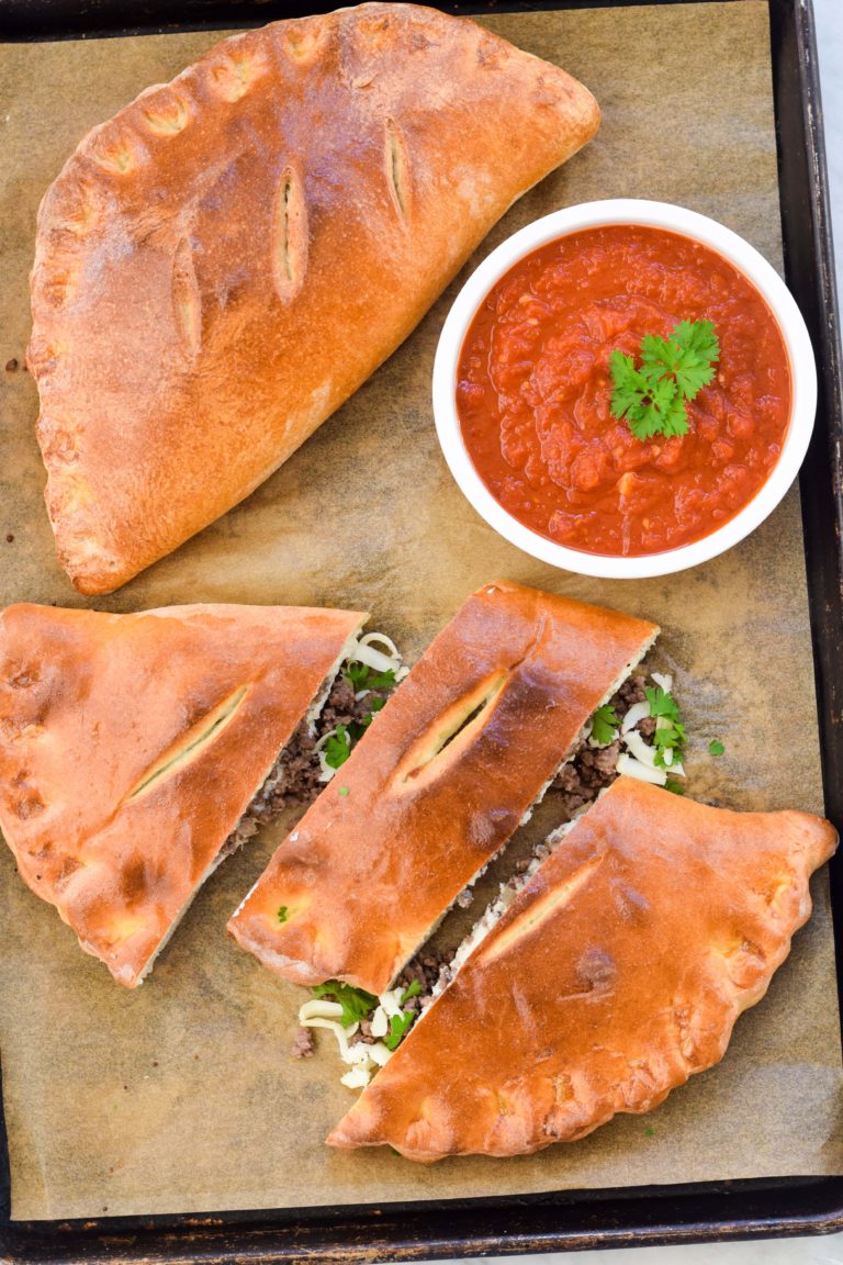 Easy Beef Calzones for Dinner on the Go - West of the Loop